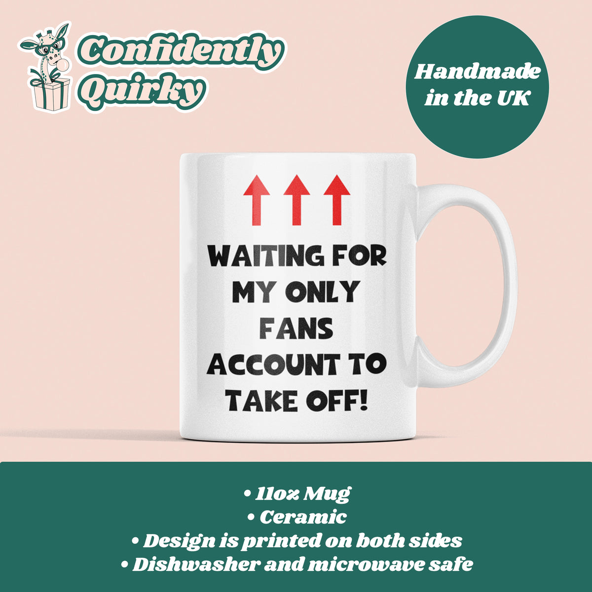 Funny Only Fans Joke Mug, Birthday Joke, Secret Santa – Confidently Quirky
